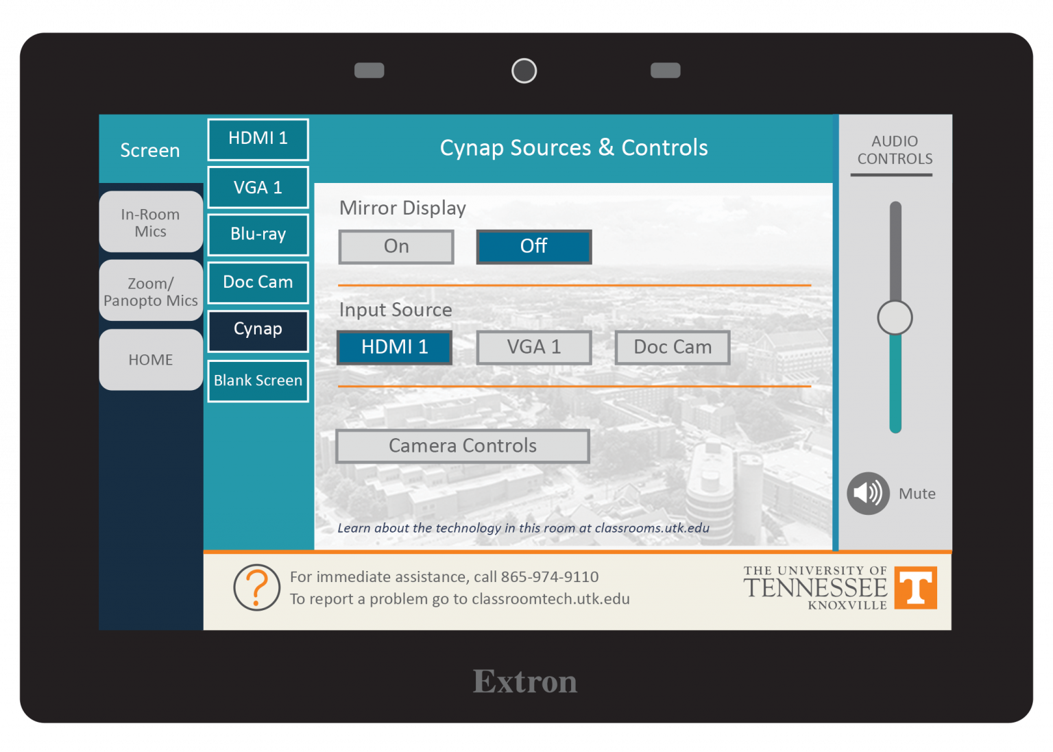 Control Panel | Classroom Technology Resource